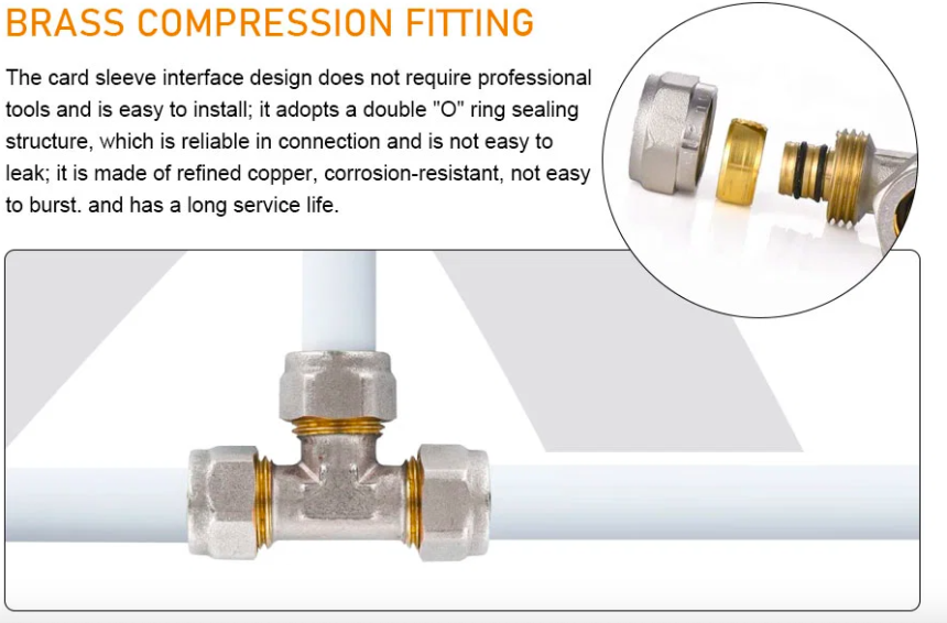 How many types of brass compression fittings for different pipes? - Pex ...